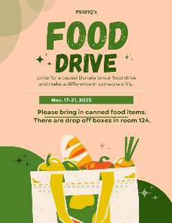 Canned Food Drive | PS 181 Q Brookfield